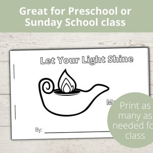 Let Your Light Shine Printable, Sunday School Crafts, This Little Light ...
