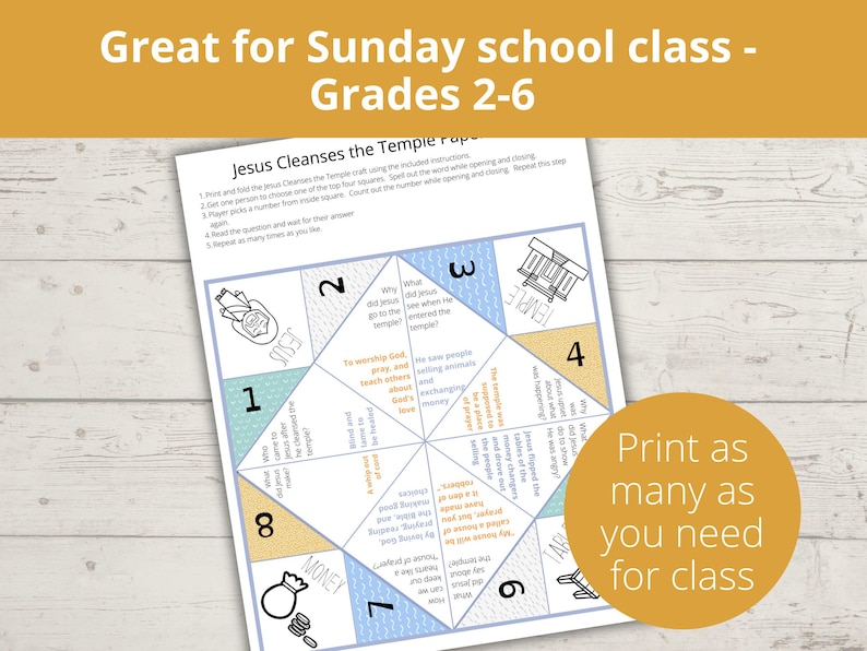 Jesus Cleanses the Temple, Bible Story Craft, Jesus Clears the Temple ...