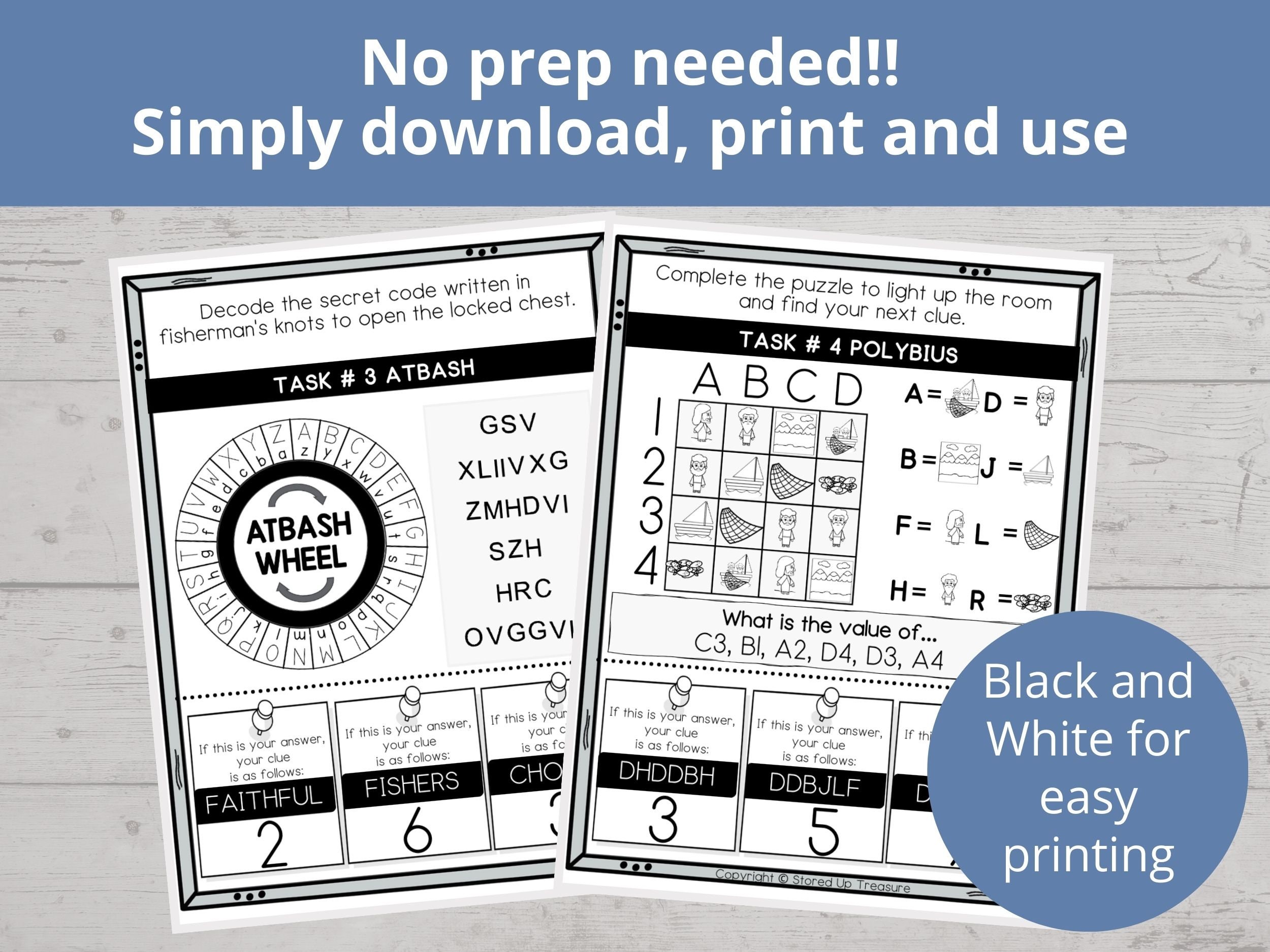 Fishers of Men Craft, Bible Escape Room, Escape Room for Kids, Sunday ...