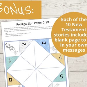 Sunday School Craft, Bible Story Activities, Fortune Teller, Jesus ...