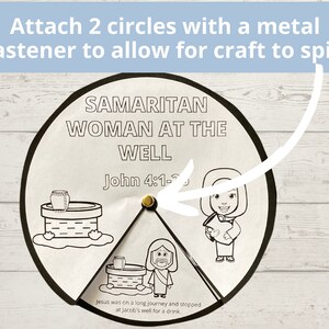 Woman at the Well Craft, Samaritan Woman, Sunday School Activities ...