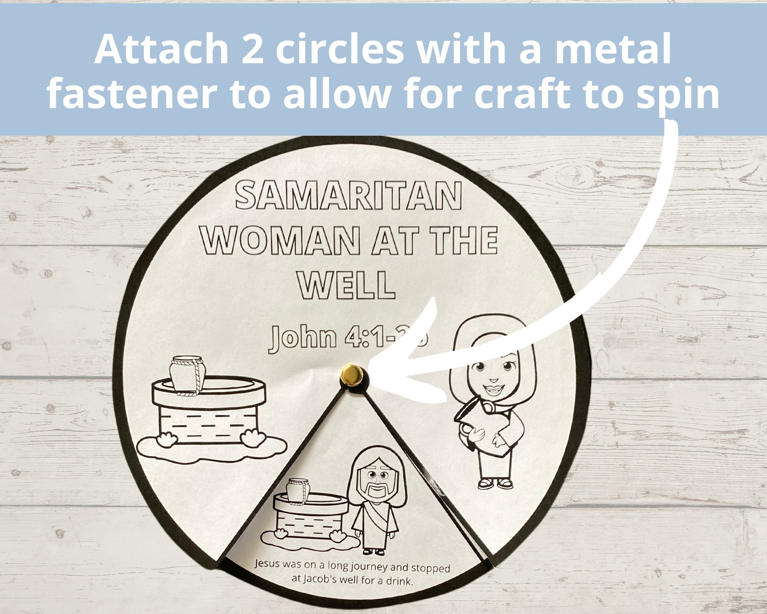 Woman at the Well Craft, Samaritan Woman, Sunday School Activities ...