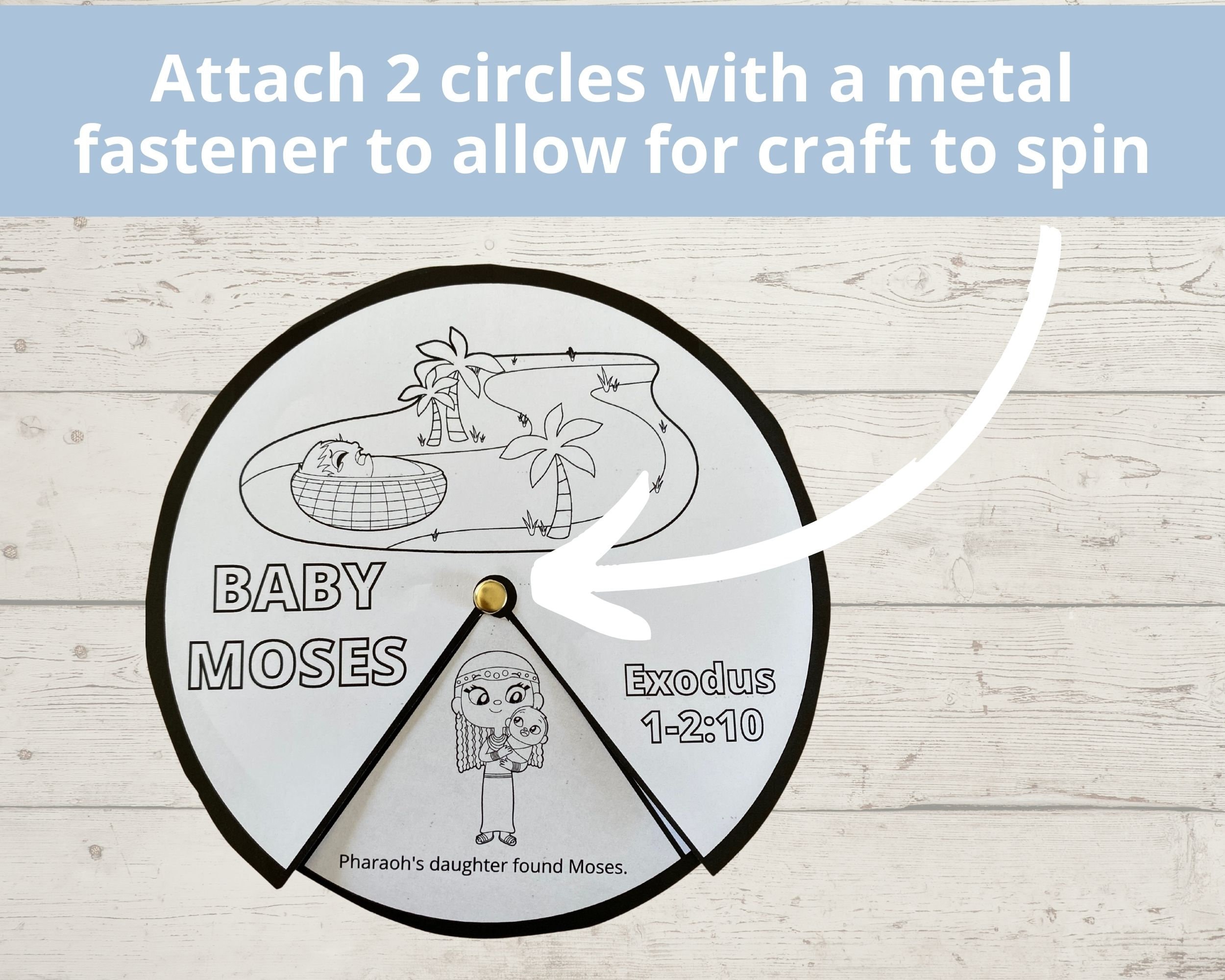 Baby Moses Sunday School Craft, Bible Story Activities for Kids, Moses ...