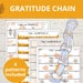 Thanksgiving Gratitude Paper Chain, I Am Thankful For, Fall Activity ...