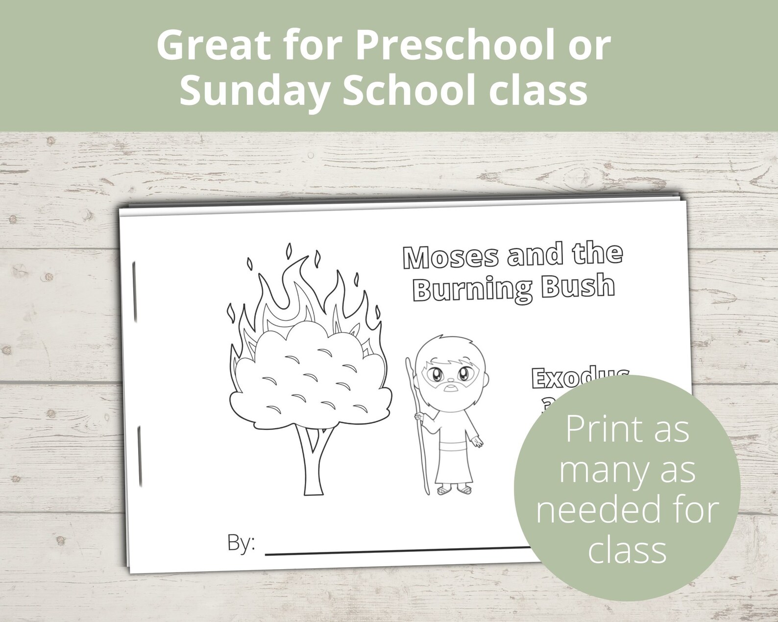 Moses and the Burning Bush, Sunday School Craft, Moses Craft, Bible ...