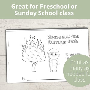 Moses and the Burning Bush, Sunday School Craft, Moses Craft, Bible ...