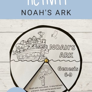 Noahs Ark Sunday School Craft, Bible Story Activities, Children's ...