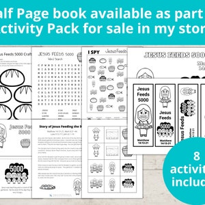 Jesus Feeds 5000 Craft, Miracles of Jesus for Kids, Fish and Loaves ...