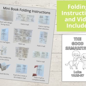 Good Samaritan Craft, Parables of Jesus, Printable Mini Books, Kids ...