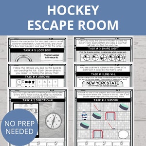 Escape Room for Kids, Escape Room Printable, Sports Escape Room, Games ...
