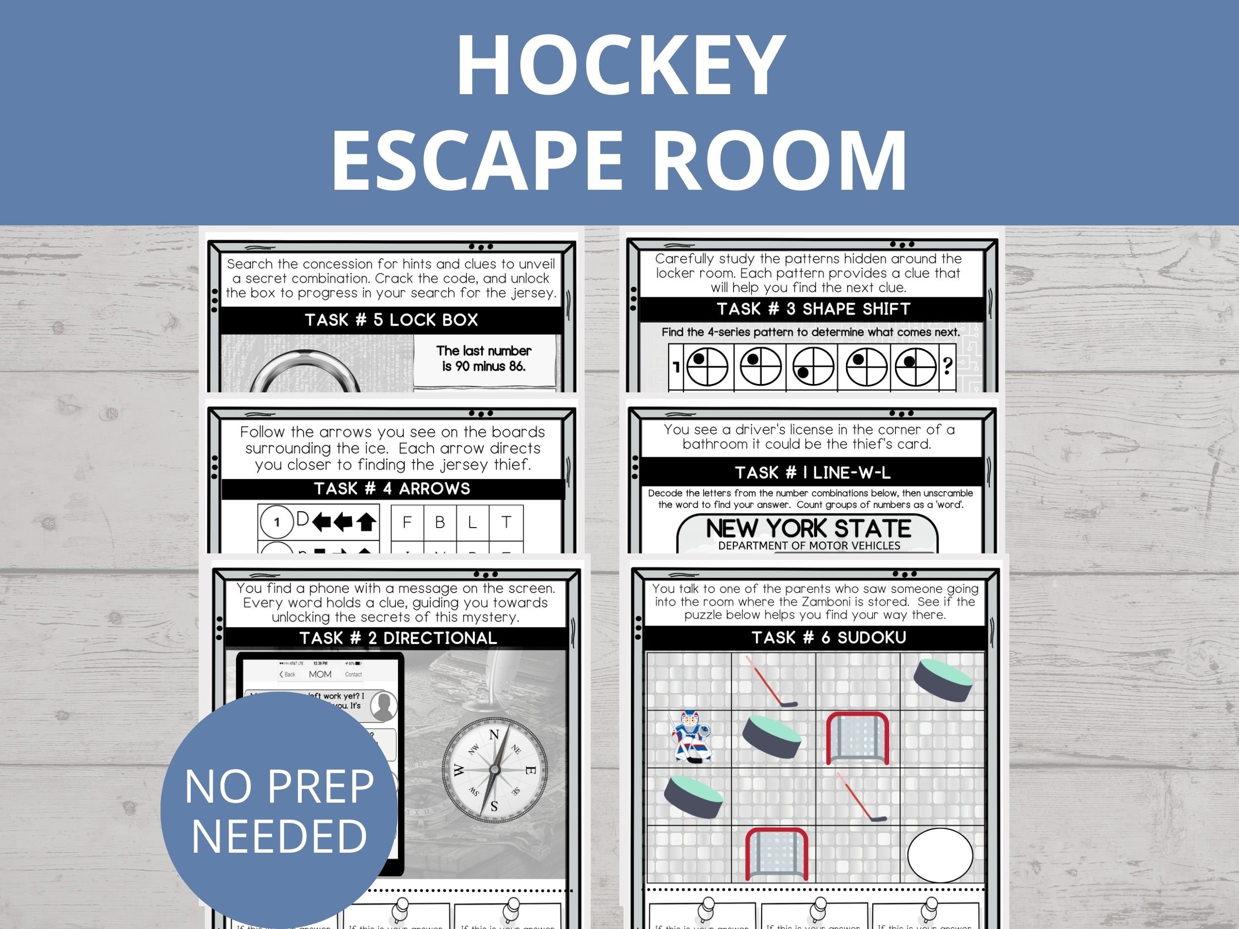 Escape Room for Kids, Escape Room Printable, Sports Escape Room, Games ...