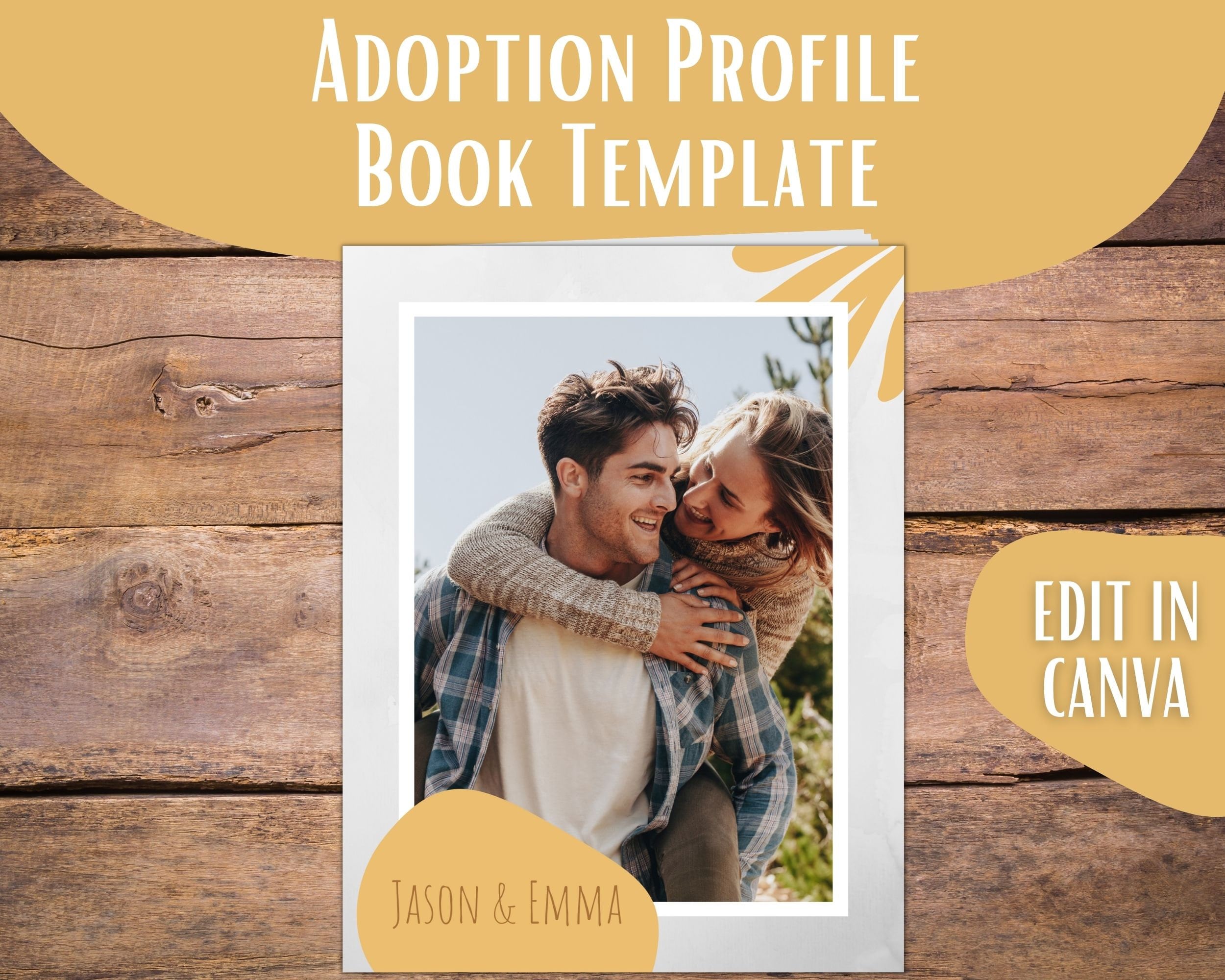 Adoption Profile Book, Adoption Book Template, Digital Adoption Profile ...