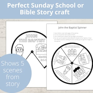 John the Baptist, Bible Story Activity, Sunday School Craft, Homeschool ...