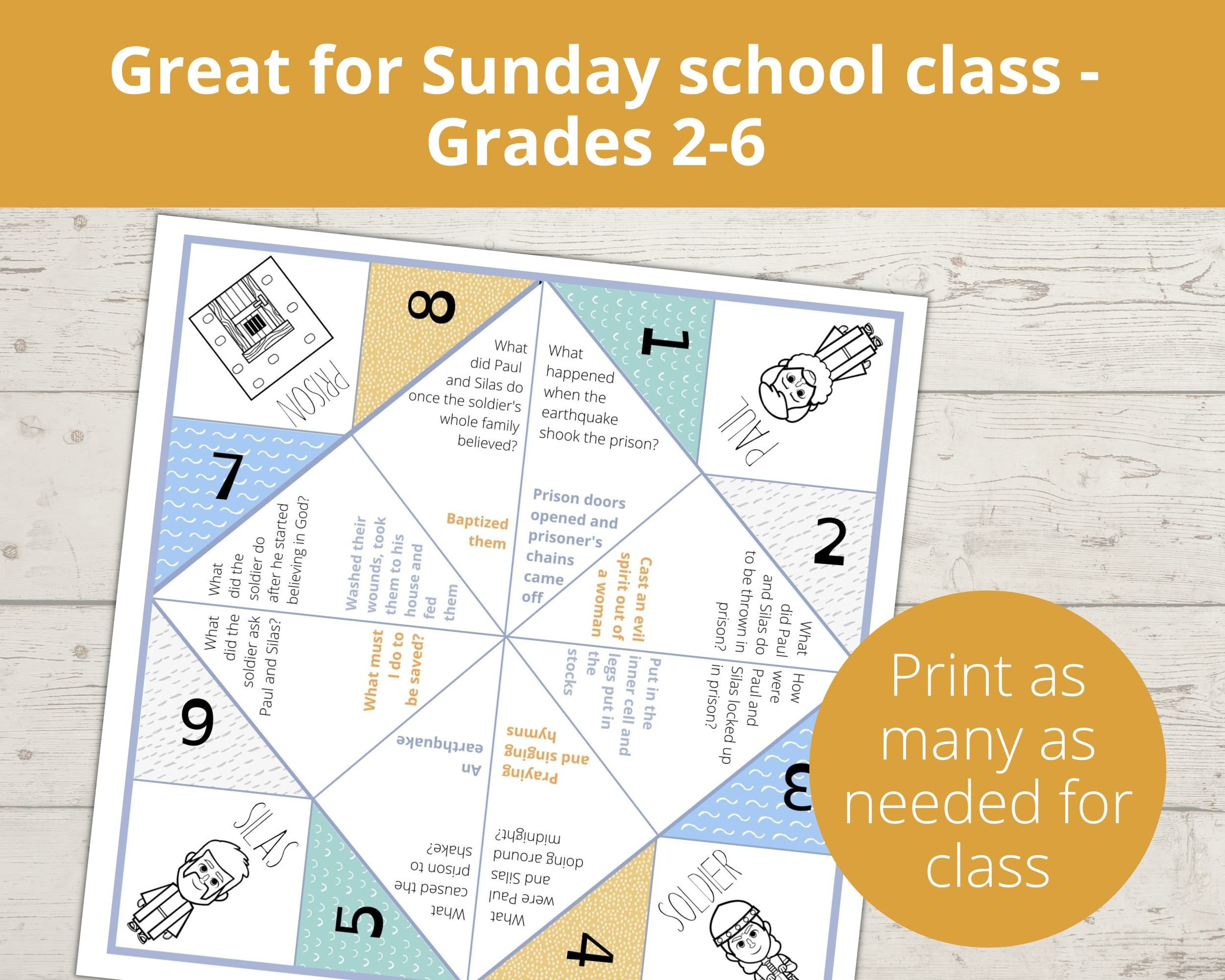 Paul and Silas Craft, Paul Bible Stories, Fortune Teller, Cootie ...