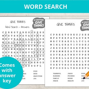 Give Thanks to the Lord, Bible Story Activity, Sunday School Craft ...