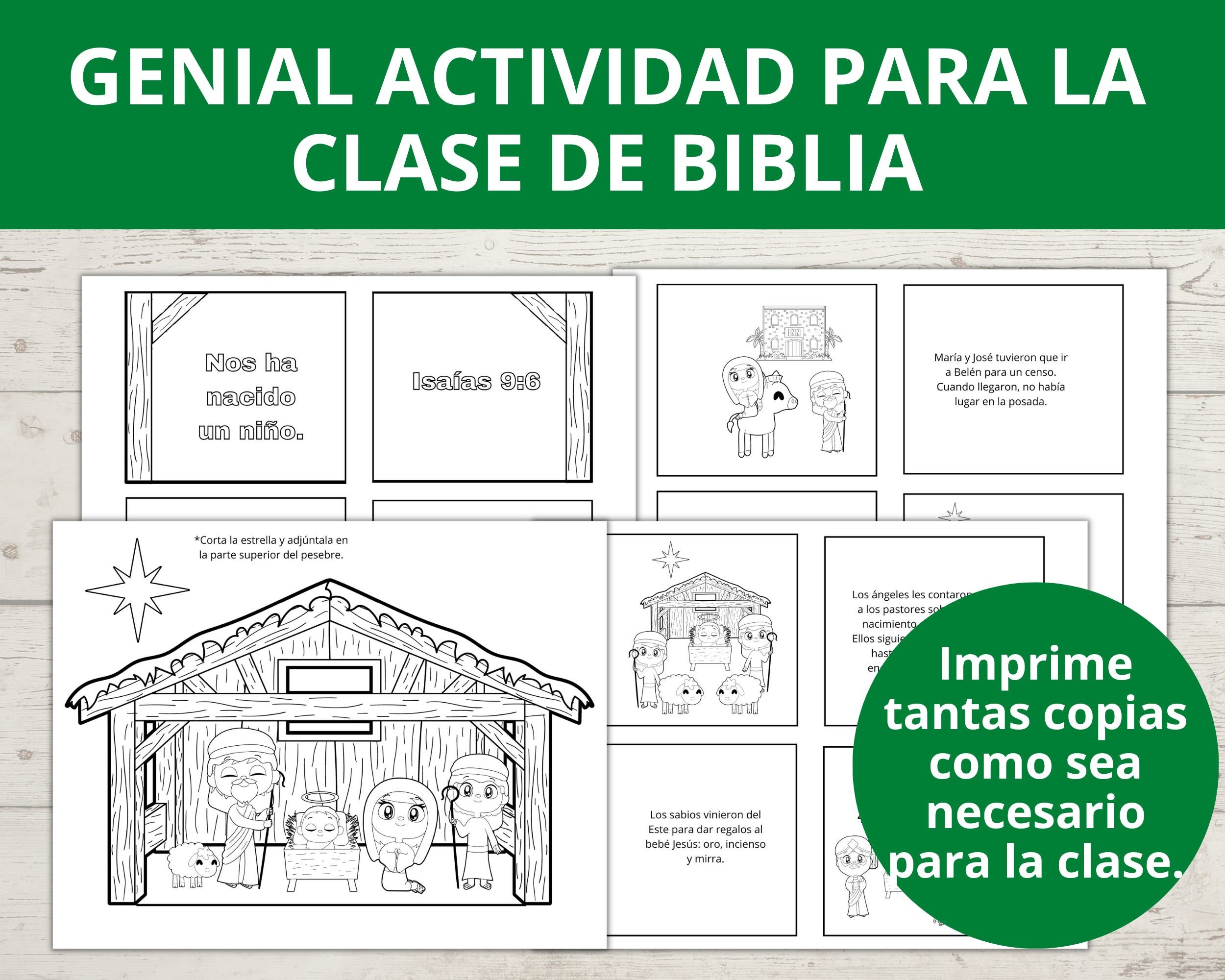 En Espanol, Nativity Story, Nacimiento Navideno, Sunday School Craft ...