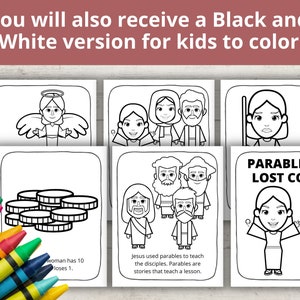 Parable of Lost Coin, Bible Story Poster, Church Bulletin Board ...