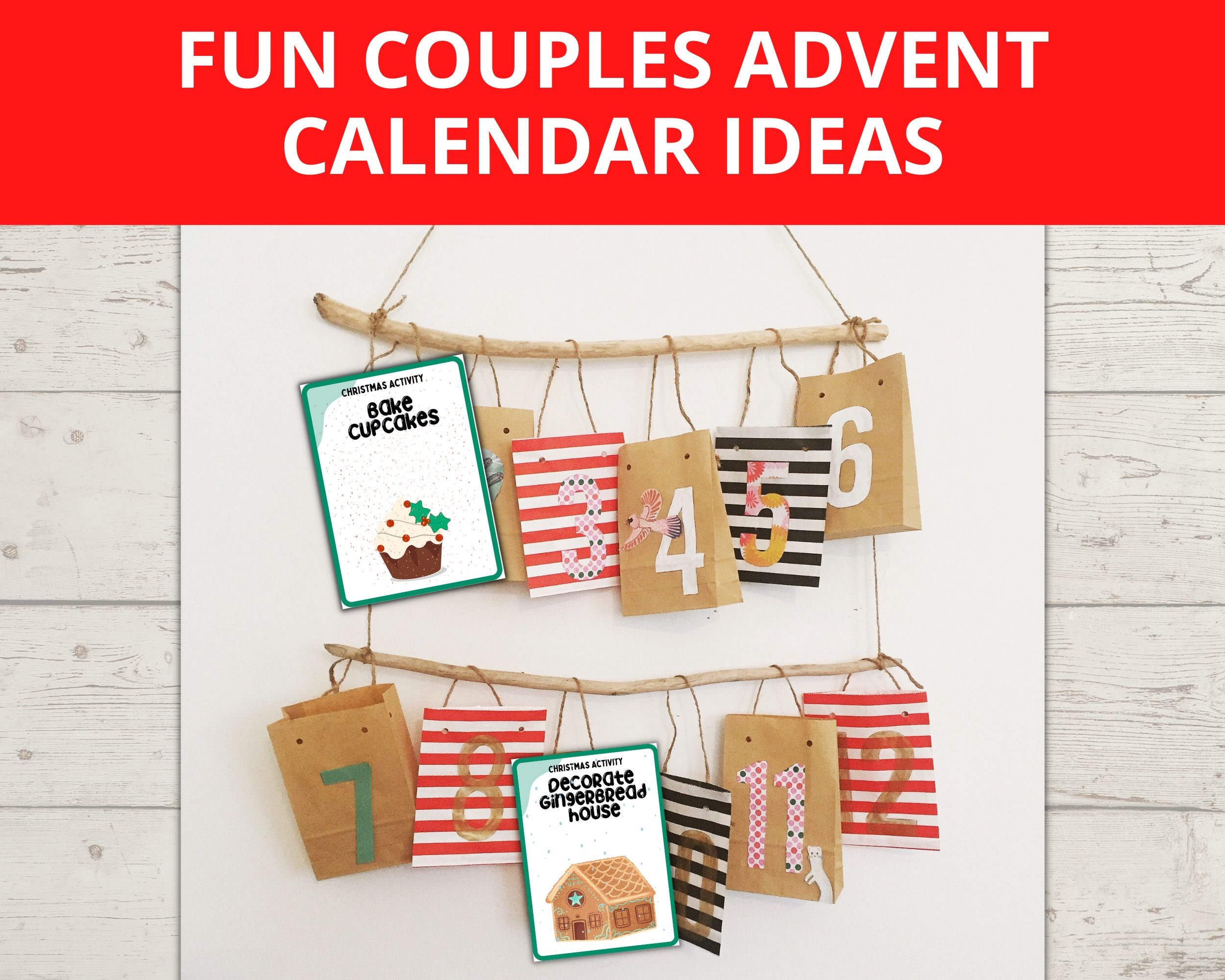 Advent Activity Cards, Advent Calendar Card, Christmas Advent Calendar ...
