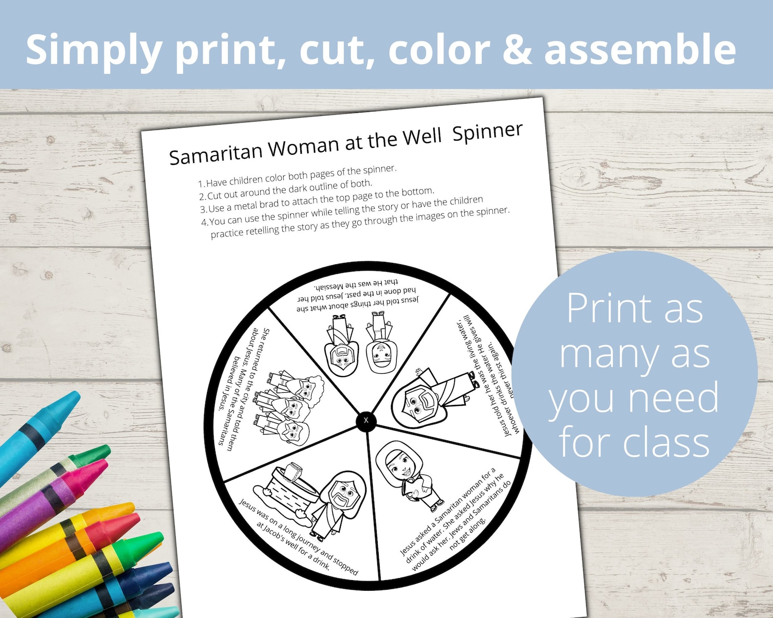 Woman at the Well Craft, Samaritan Woman, Sunday School Activities ...