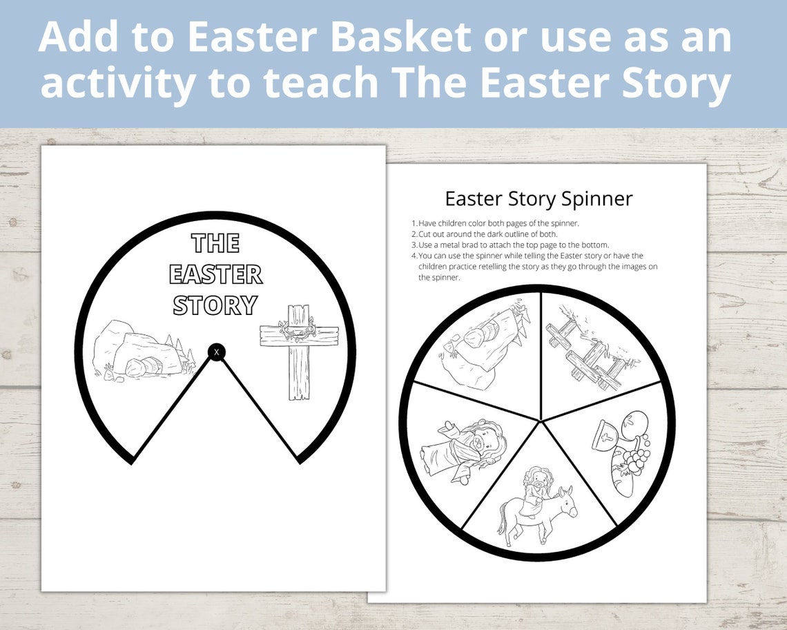 Easter Activities for Kids Easter Bible Story Easter Crafts - Etsy