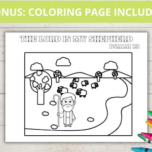 Psalm 23, the Lord is My Shepherd, Sunday School Craft, Bible Story ...