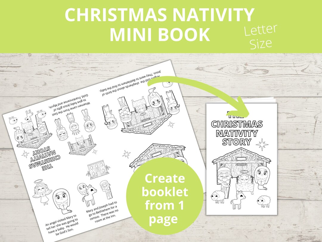 Christmas Nativity Craft for Kids, Sunday School Craft, Baby Jesus Born ...