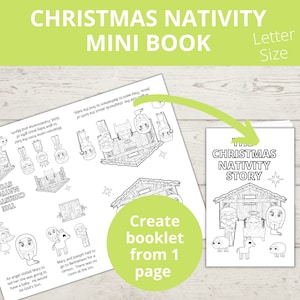 Christmas Nativity Craft for Kids, Sunday School Craft, Baby Jesus Born ...