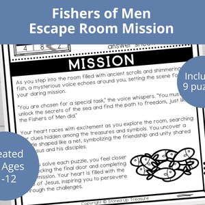 Fishers of Men Craft, Bible Escape Room, Escape Room for Kids, Sunday ...
