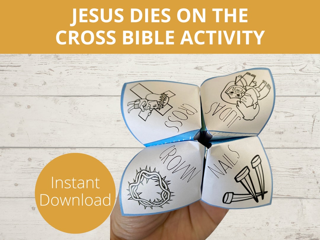 Crucifixion on the Cross, Easter Story Activity, Holy Week Activity ...