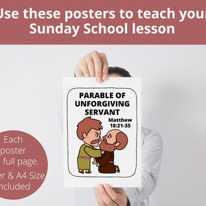 Parable of Unforgiving Servant, Bible Crafts for Kids, Church Bulletin ...