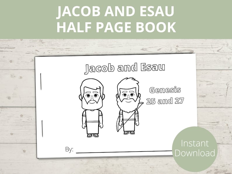 Jacob and Esau, Isaac and Rebekah, Sunday School Crafts, Preschool ...