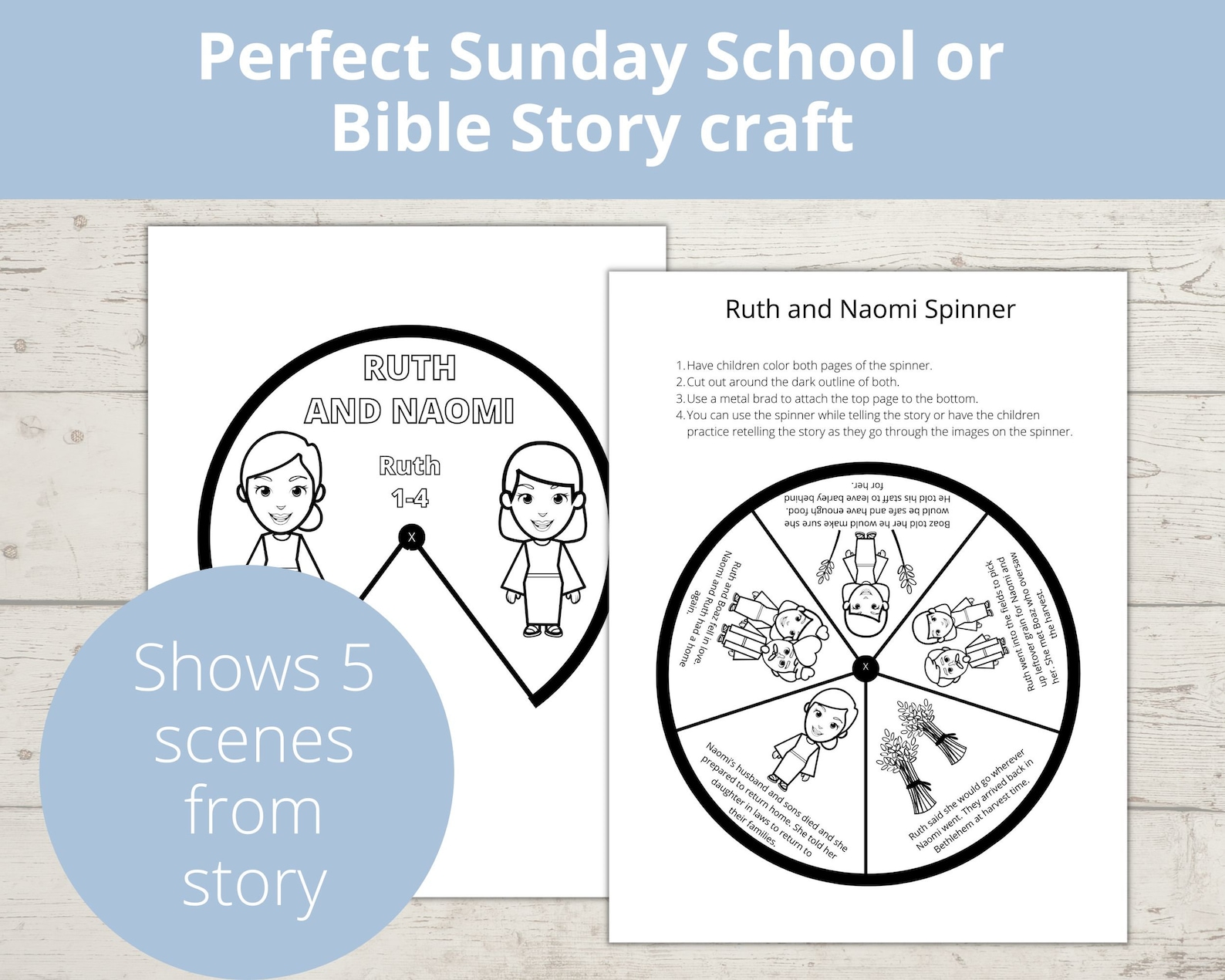 Ruth and Boaz, Ruth and Naomi, Sunday School Activities, Kids Bible ...