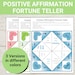 Positive Affirmation Fortune Teller, Affirmation Cards, Cootie Catcher ...