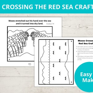 Crossing the Red Sea, Parting the Red Sea, Moses Red Sea Craft, Moses ...