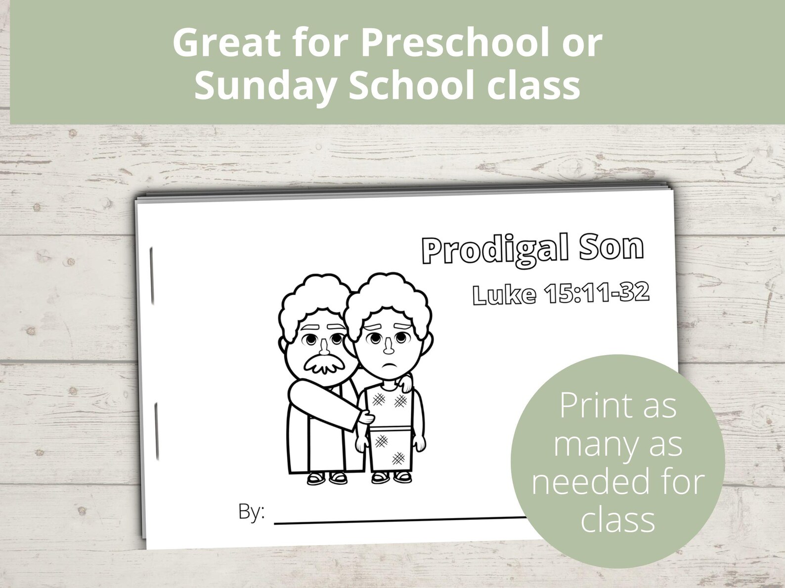 Prodigal Son Craft, Parables of Jesus Printable, Prodigal Son Parable ...