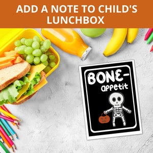 Halloween Lunchbox Notes, Lunchbox Notes for Kids, Positive ...