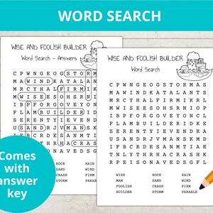 Wise and Foolish Builder, Parables of Jesus, House on the Rock, I Spy ...