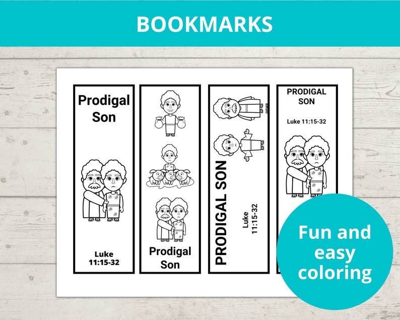 Prodigal Son Bible Story Activities, Sunday School Craft, Activity Pack ...