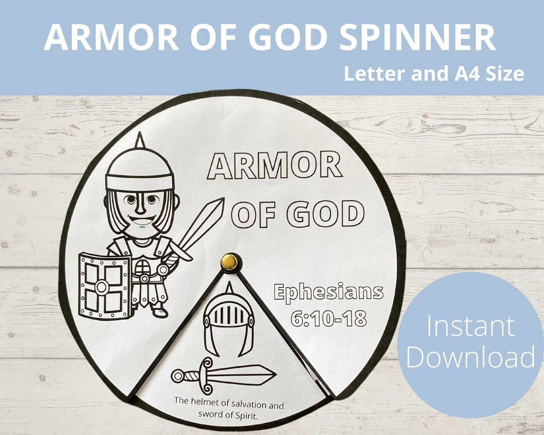 Armor of God Craft Bible Story Printable Ephesians 6 - Etsy Canada