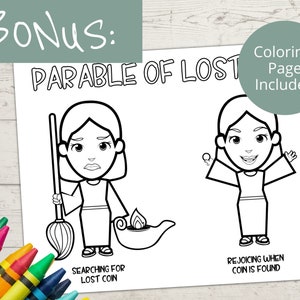 Parable of the Lost Coin, Parable of Jesus, Bible Activity, Church Kids ...
