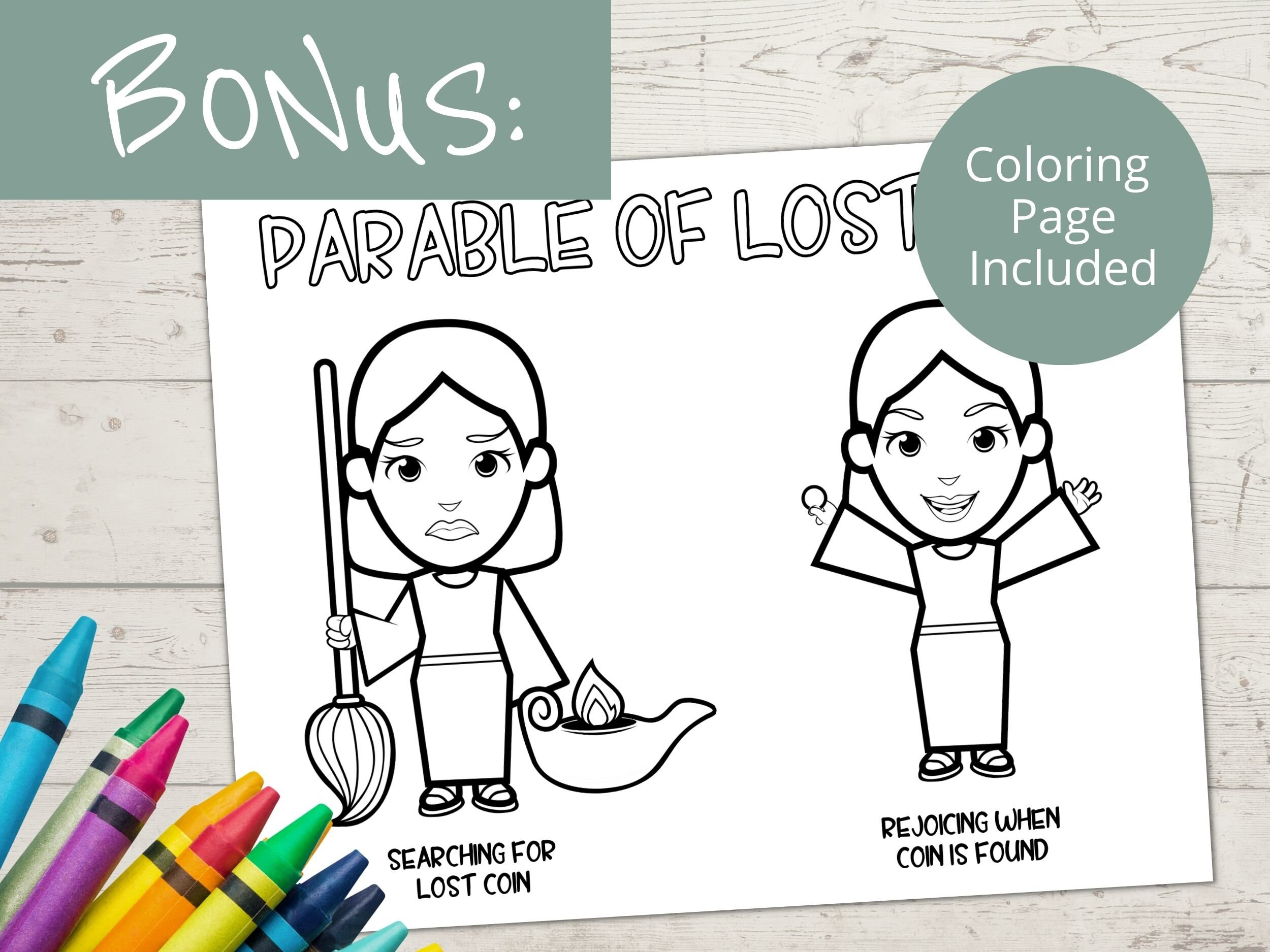 Parable of the Lost Coin, Parable of Jesus, Bible Activity, Church Kids ...