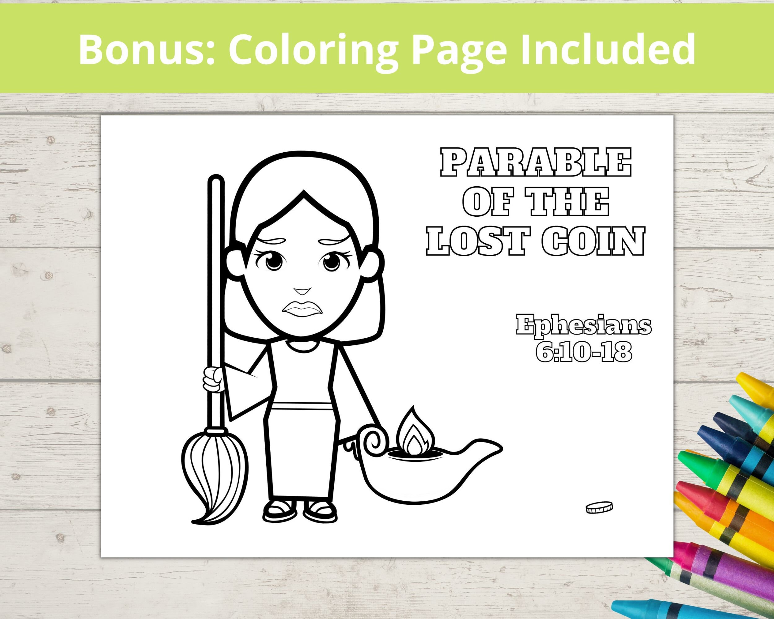 Parable of the Lost Coin, Preschool Bible, Homeschool Bible Worksheets ...