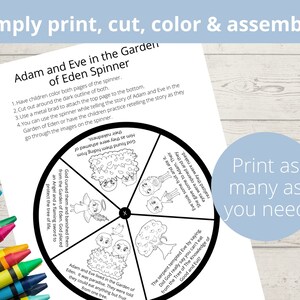 Adam and Eve Sunday School Craft, Bible Story Activities for Kids ...