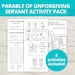 Parable of Unforgiving Servant, Bible Story Crafts, Parables of Jesus ...