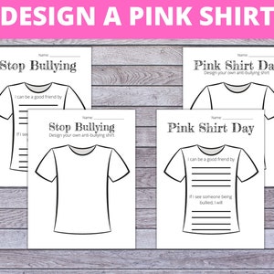 Pink Shirt Day Activity Bundle, Anti-bully Activity, Anti Bullying Day ...