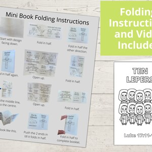 Ten Lepers, Sunday School Craft, Jesus Heals, Printable Mini Book ...