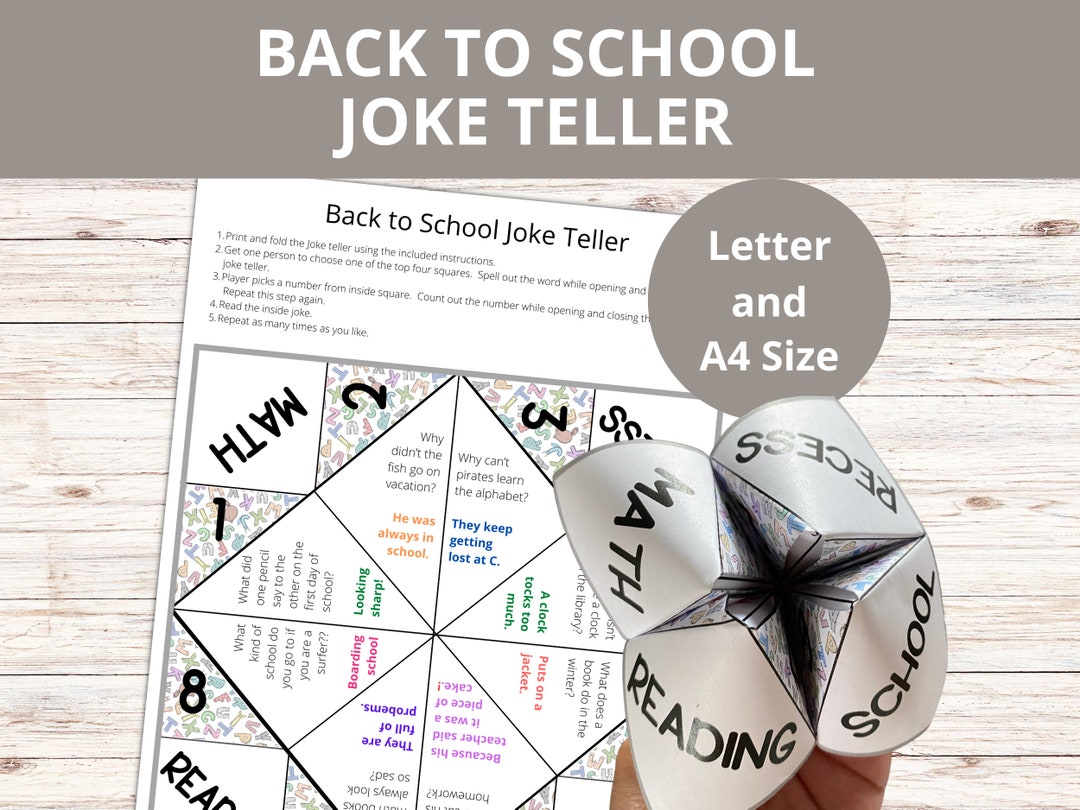 Back to School Activities, Jokes for Kids, Fortune Teller, Cootie ...