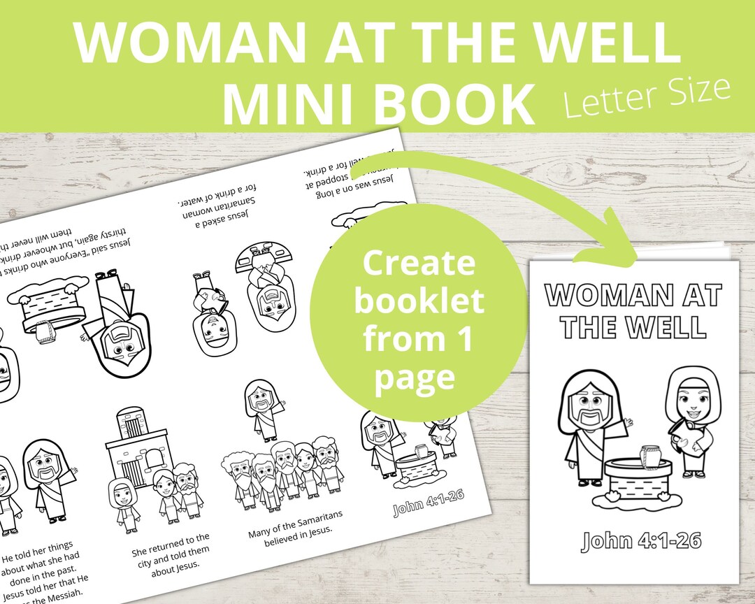 Woman at the Well Craft Samaritan Woman Bible Story Activity - Etsy