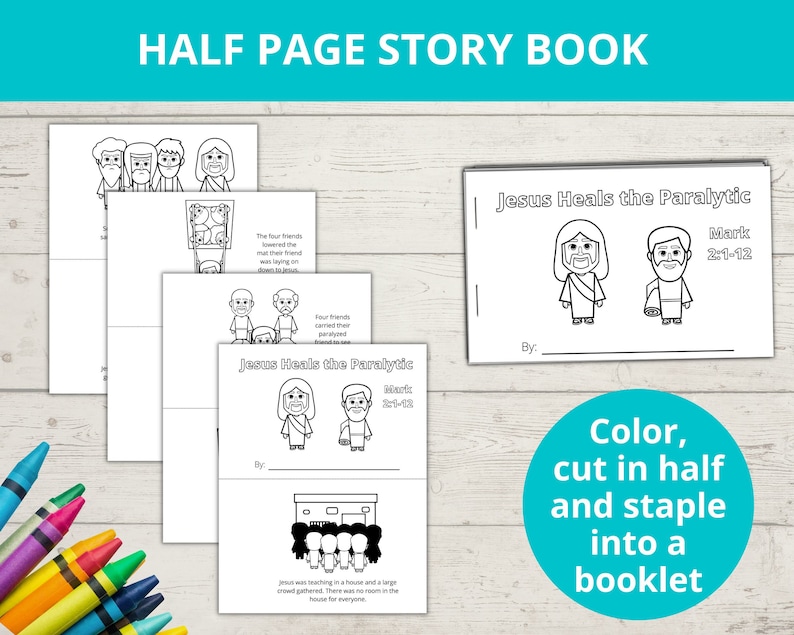 Jesus Heals a Paralyzed Man, Jesus Miracles Crafts, Sunday School ...