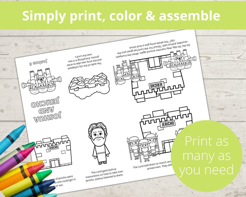 Joshua and the Battle of Jericho, Bible Story for Kids, Sunday School ...